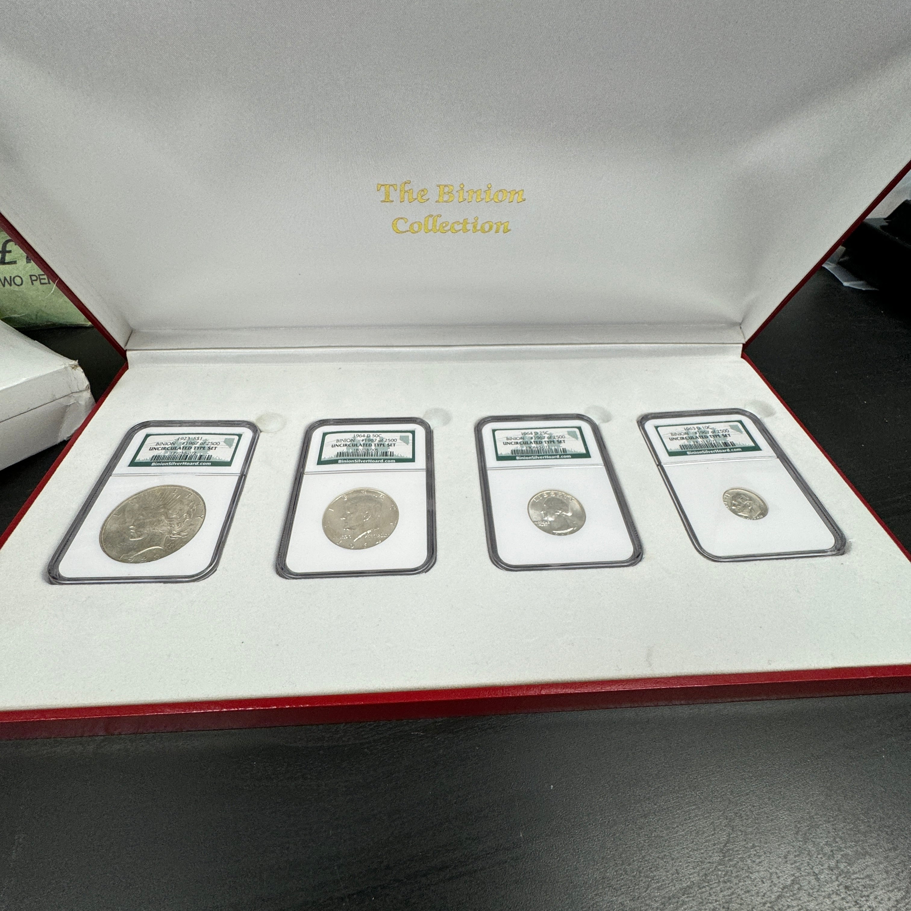 4-Coin ‘Red Box’ Binion Hoard Set, NGC Certified Uncirculated Coins ...
